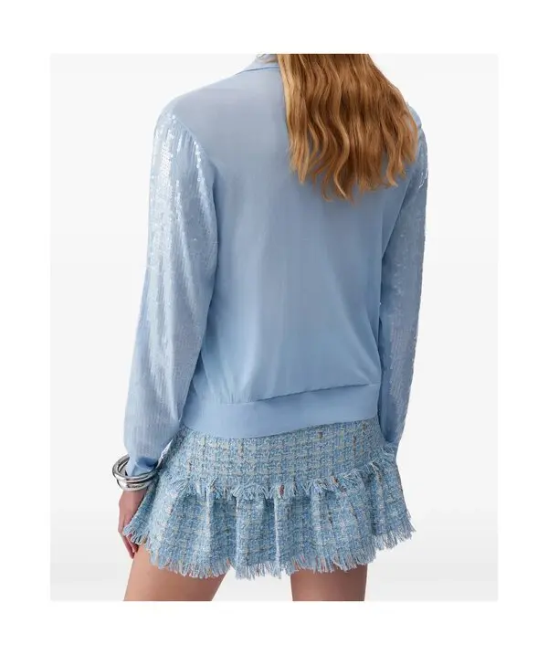 Liu Jo Sequined V-neck Knit Sweater