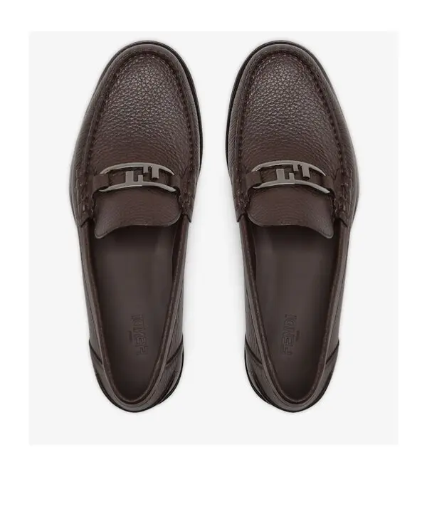 Fendi Olock Logo Plaque Loafers