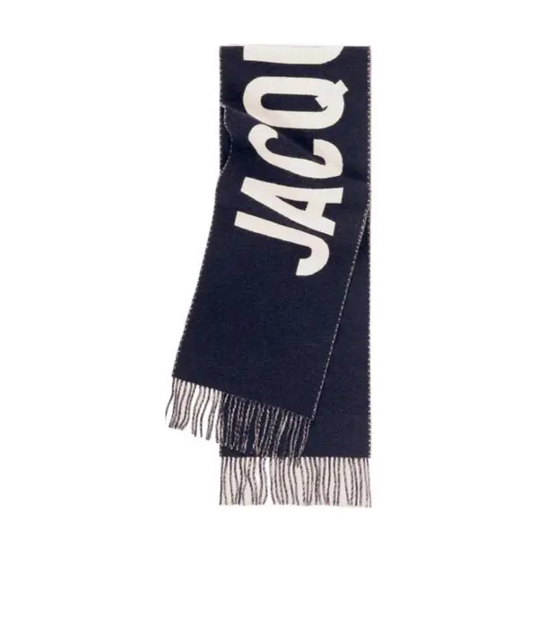 Jacquemus Logo Jacquard Fringed Edge Scarf