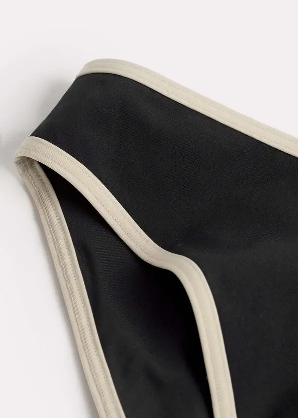 TOTEME Striped-edge Bikini Bottoms