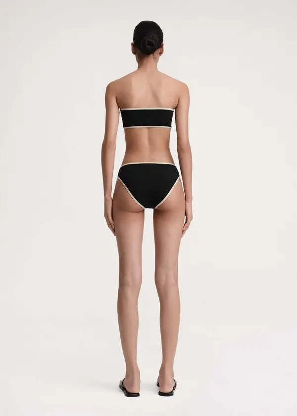 TOTEME Striped-edge Bikini Bottoms
