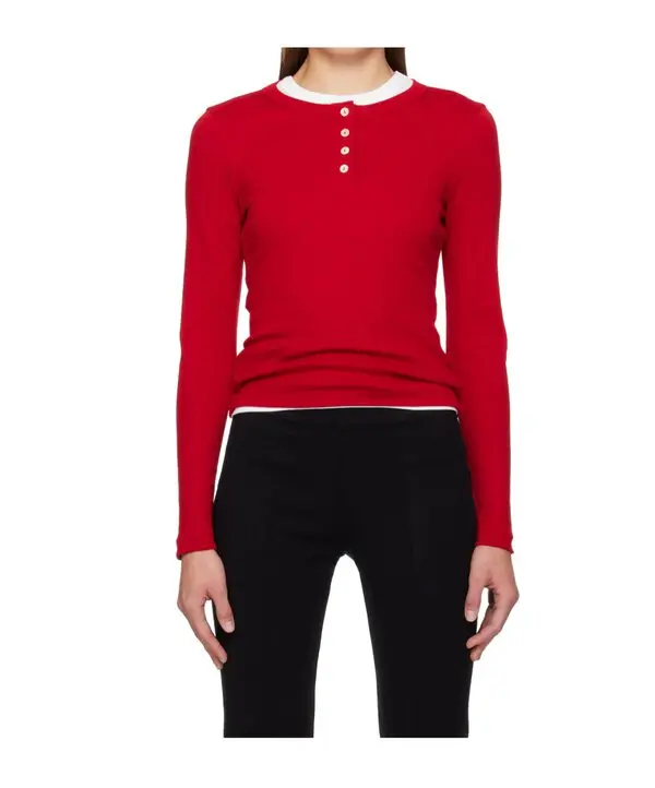 FLORE FLORE Jess Henley Shirt