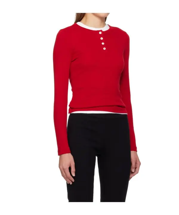FLORE FLORE Jess Henley Shirt