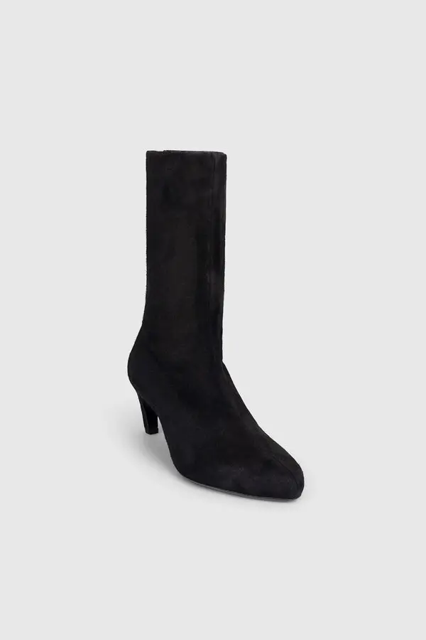 Victoria Beckham Harlow Mid Boot 55 Stretch Suede