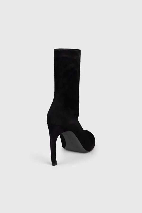 Victoria Beckham Harlow Mid Boot 100 Stretch Suede