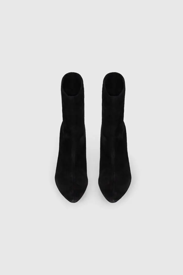 Victoria Beckham Harlow Mid Boot 100 Stretch Suede