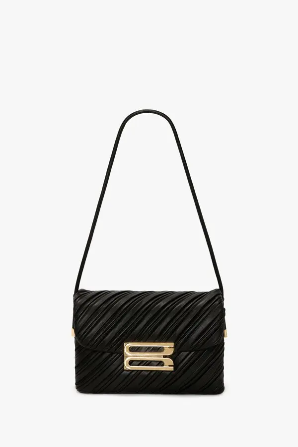 Victoria Beckham Soft Dorian Bag Pleated Nappa - Black