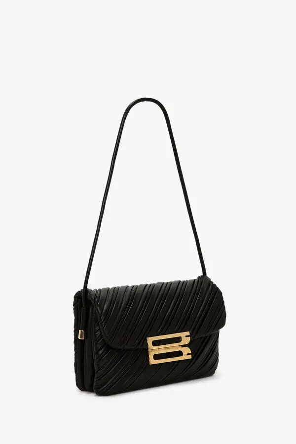 Victoria Beckham Soft Dorian Bag Pleated Nappa - Black
