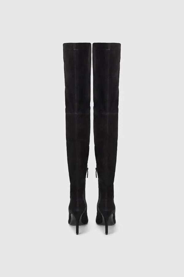 Victoria Beckham Harlow Thigh-high Boot 100 Stretch Suede