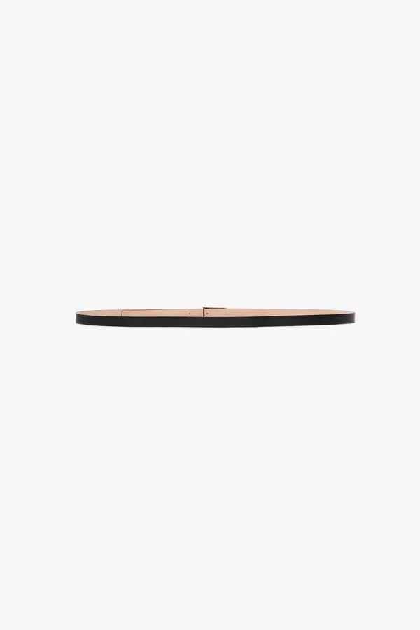 Victoria Beckham Dorian Frame Belt Micro 15mm Shiny Calf Leather