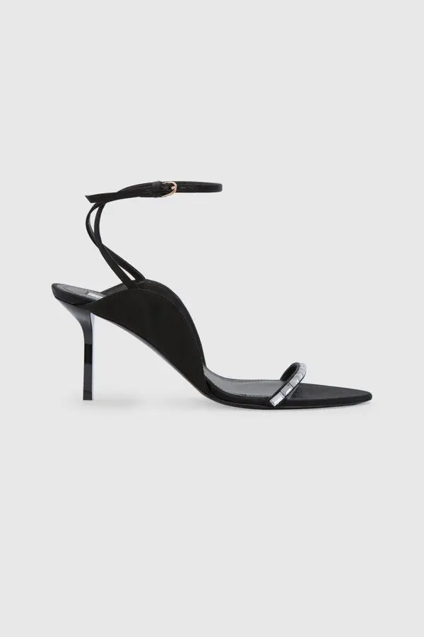 Victoria Beckham Embellished Sandal 75 Satin