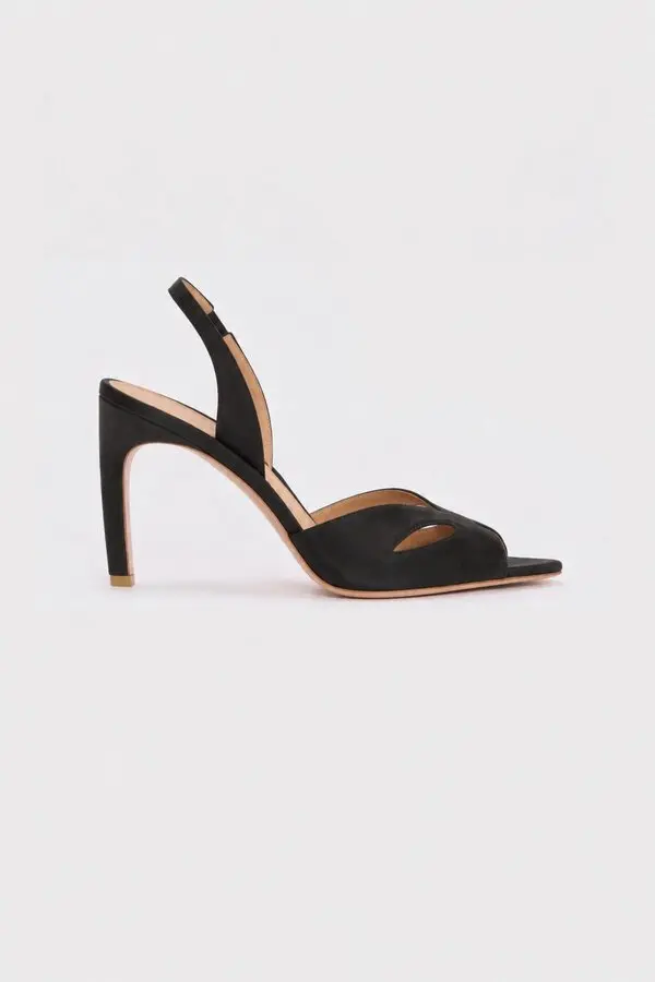 Victoria Beckham Harlow Mask Halter Back 100 Satin - Black