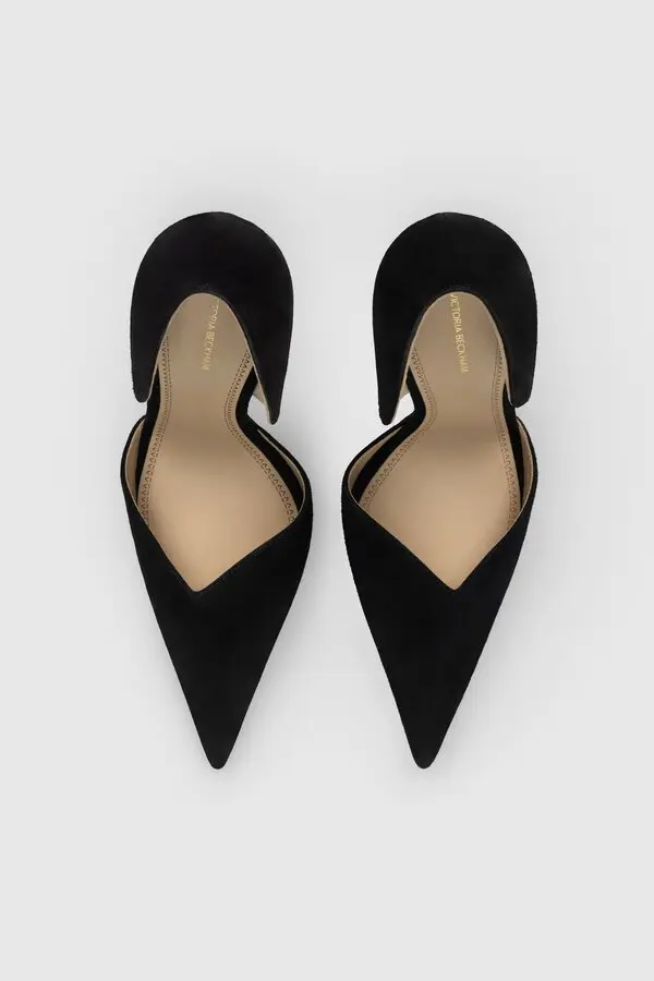 Victoria Beckham Angle D'orsay Pump 115 Suede