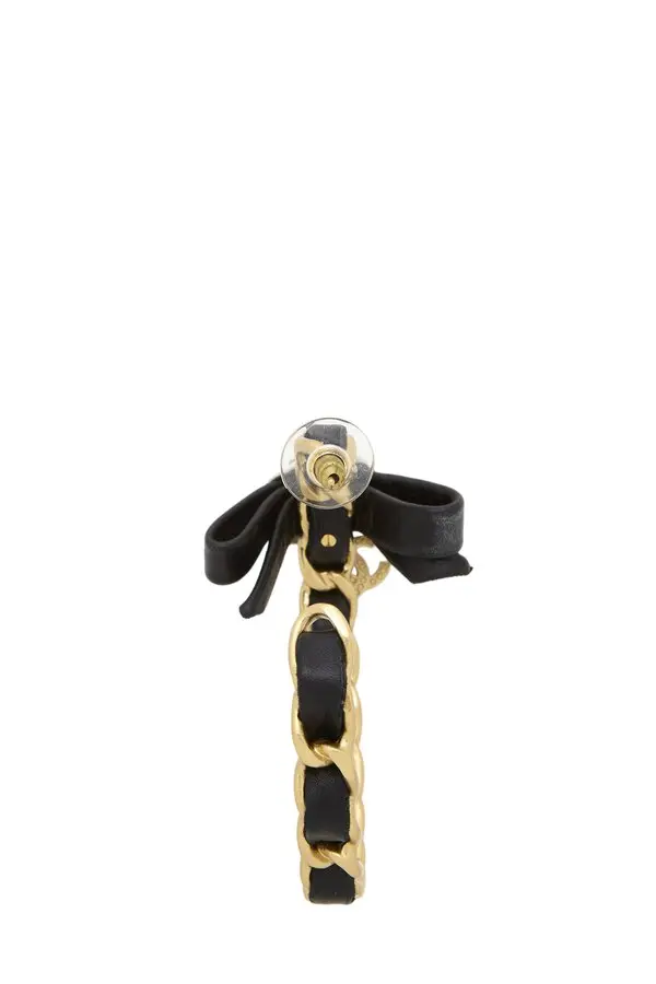 Chanel Gold Woven Hoop Earrings