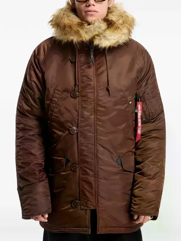 Alpha Industries N-3b Vf 59 Faux-fur Trim Jacket