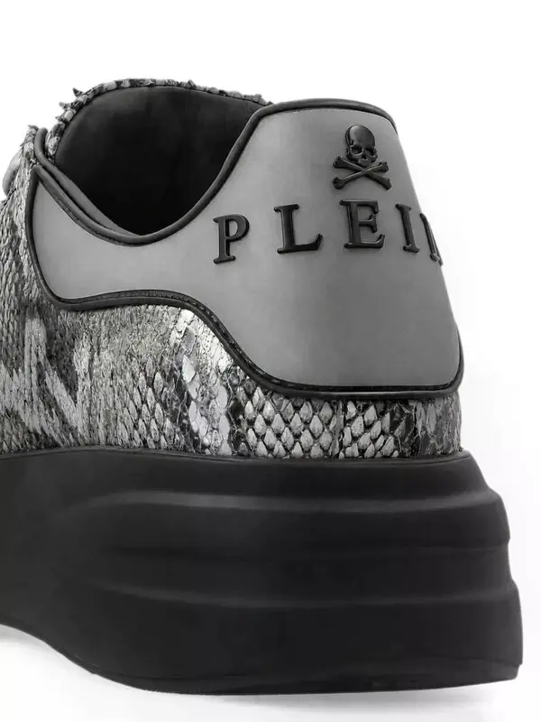 Philipp Plein Low Top Sneakers Roccia Python Print