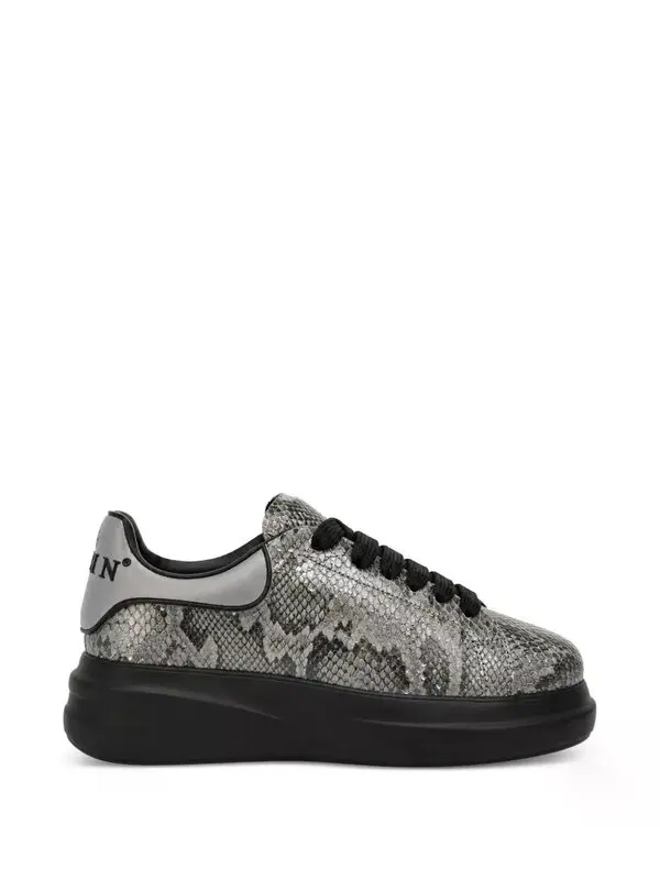 Philipp Plein Low Top Sneakers Roccia Python Print