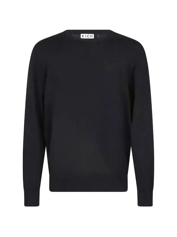 John Richmond Logo-embroidered Crew-neck Sweater