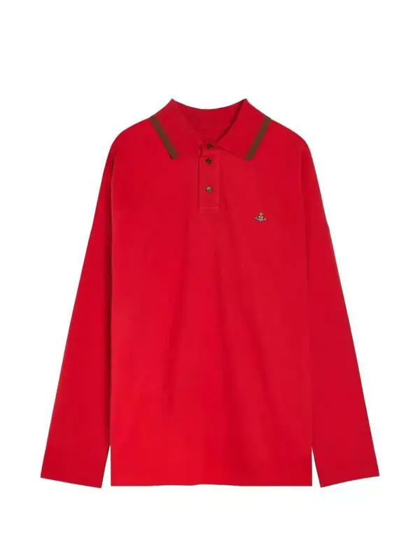 VIVIENNE WESTWOOD Cotton Long-sleeve Polo Shirt