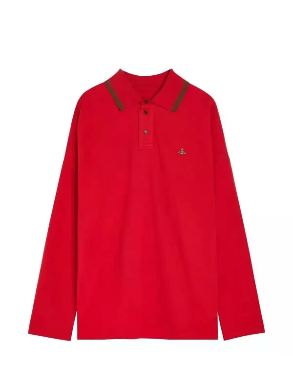 VIVIENNE WESTWOOD Cotton Long-sleeve Polo Shirt