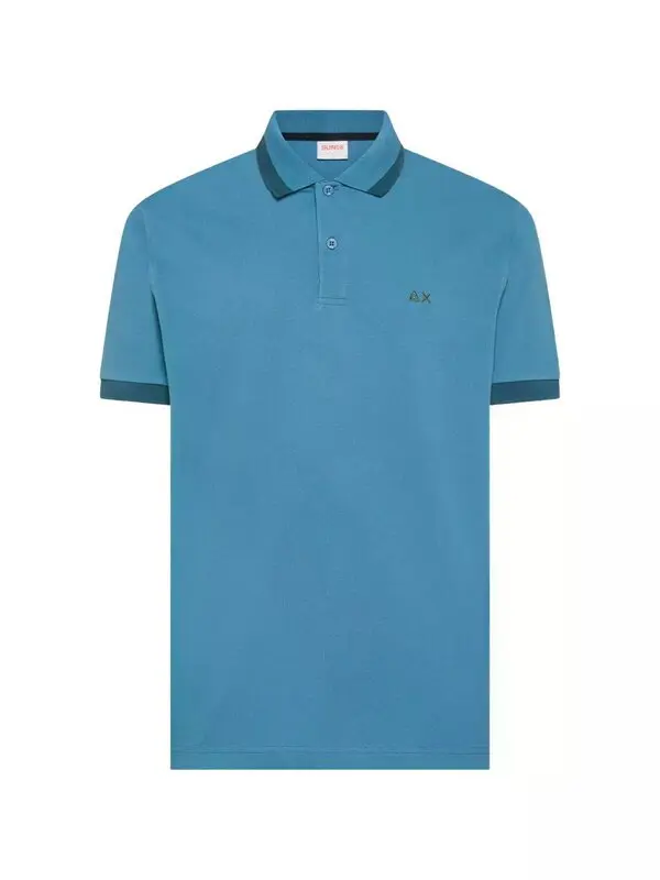 SUN 68 Logo-embroidered Piqué Polo Shirt