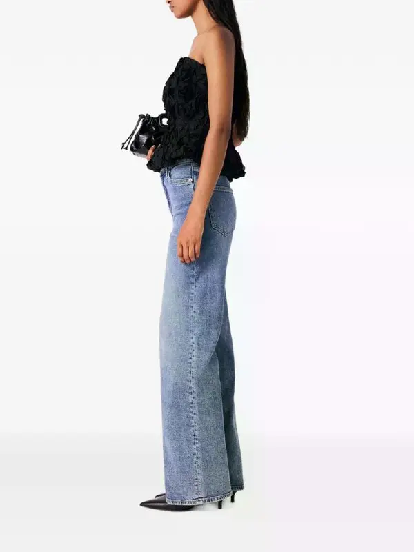 Maje Floral-applique Strapless Top