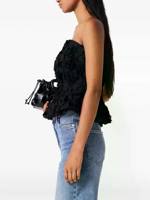 Maje Floral-applique Strapless Top