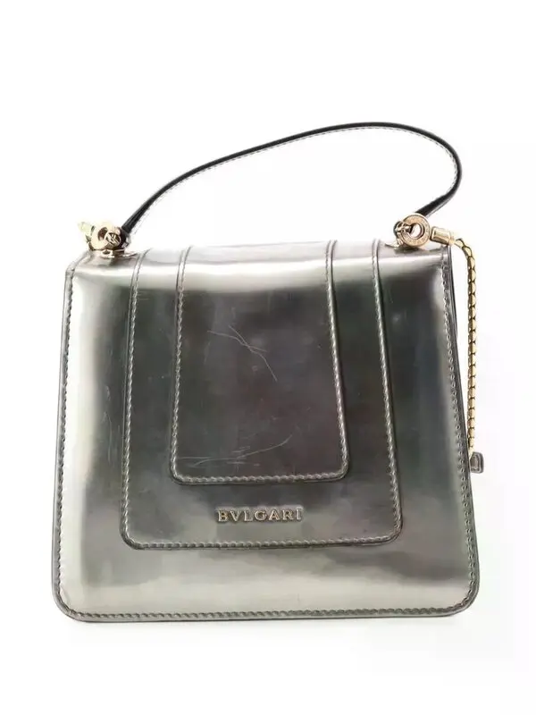 BVLGARI Serpenti Top Handle Bag Patent Small Satchel