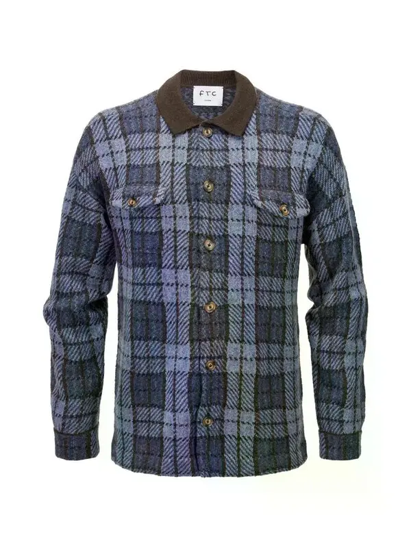 FTC Check-pattern Button-up Shirt Jacket