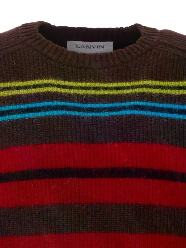 LANVIN Striped Sweater In Wool And Cashmere