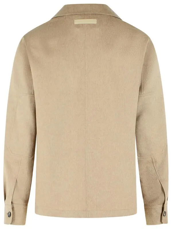 Zegna Alba Beige Cashmere Oasis Overshirt