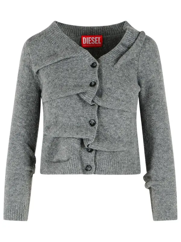 DIESEL® M-ava Cardigan In Beige Wool