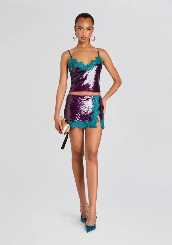 Retrofete Mik Sequin Top