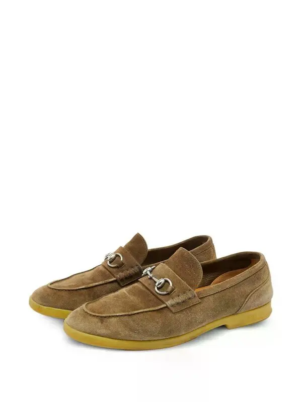 Gucci Horsebit Suede Loafers