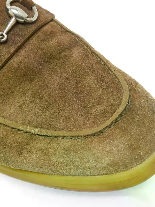 Gucci Horsebit Suede Loafers