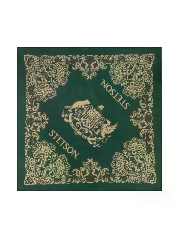 Stetson Paisley-print Logo-print Scarf