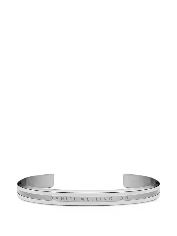DANIEL WELLINGTON Elan Logo-engraved Cuff Bracelet - Silver
