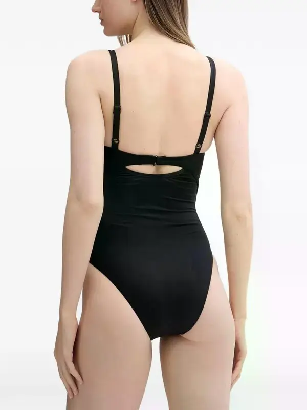 Nike Effortless Logo-print Cut-out Swimsuit