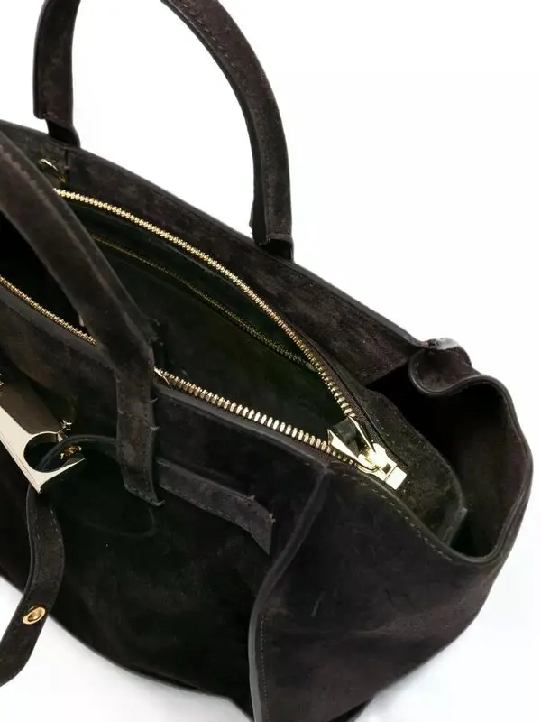 Benedetta Bruzziches Suede Buckle-fastening Tote Bag