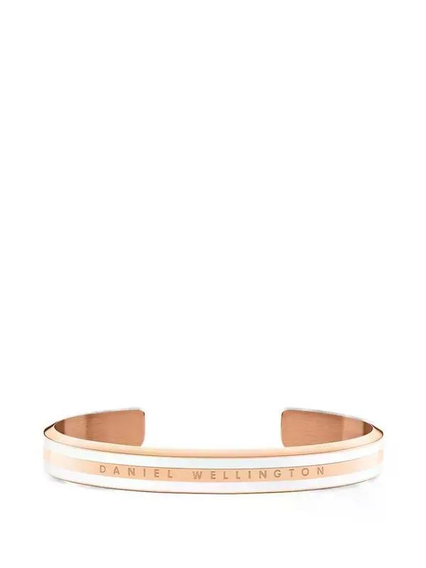 DANIEL WELLINGTON Emalie Logo-engraved Striped Cuff Bracelet - Pink
