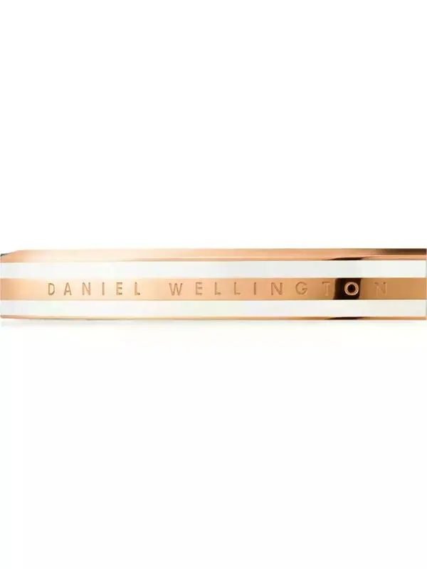 DANIEL WELLINGTON Emalie Logo-engraved Striped Cuff Bracelet