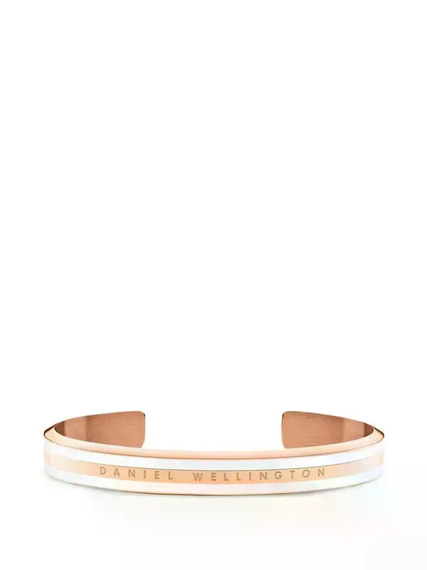 DANIEL WELLINGTON Emalie Logo-engraved Striped Cuff Bracelet - Pink