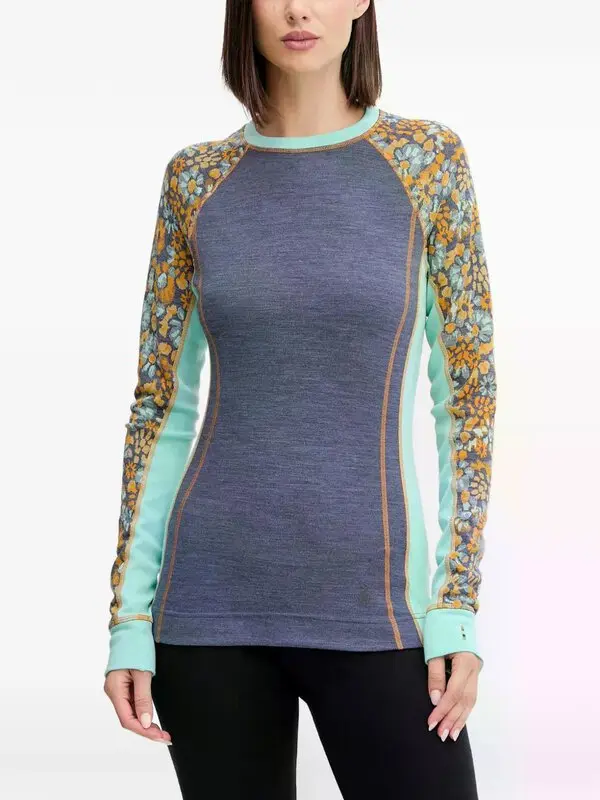 Smartwool Floral-print Raglan-sleeve Base Layer