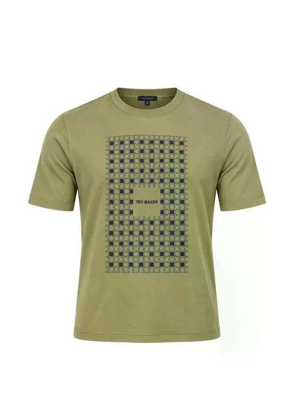 Ted Baker London Geometric-print Cotton T-shirt