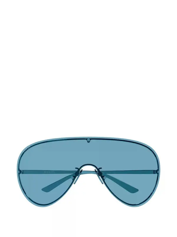 Gucci Mask Shield-frame Sunglasses - Blue
