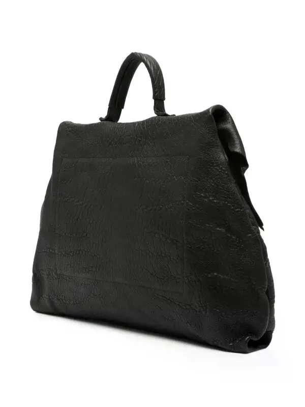 UN TE' DA MATTI Leone Crocodile-effect Leather Tote Bag