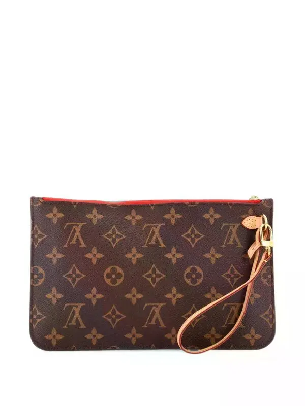 LOUIS VUITTON Neverfull Pochette Monogram Canvas Large Pouch