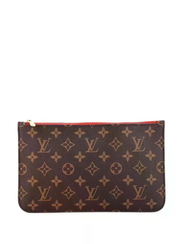 LOUIS VUITTON Neverfull Pochette Monogram Canvas Large Pouch