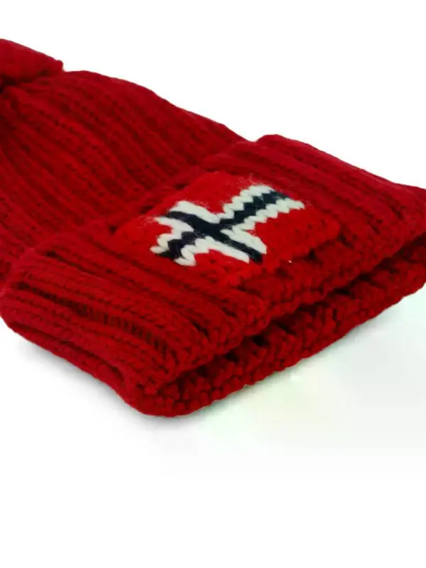 NAPAPIJRI Semiury Pompom-detail Beanie Hat