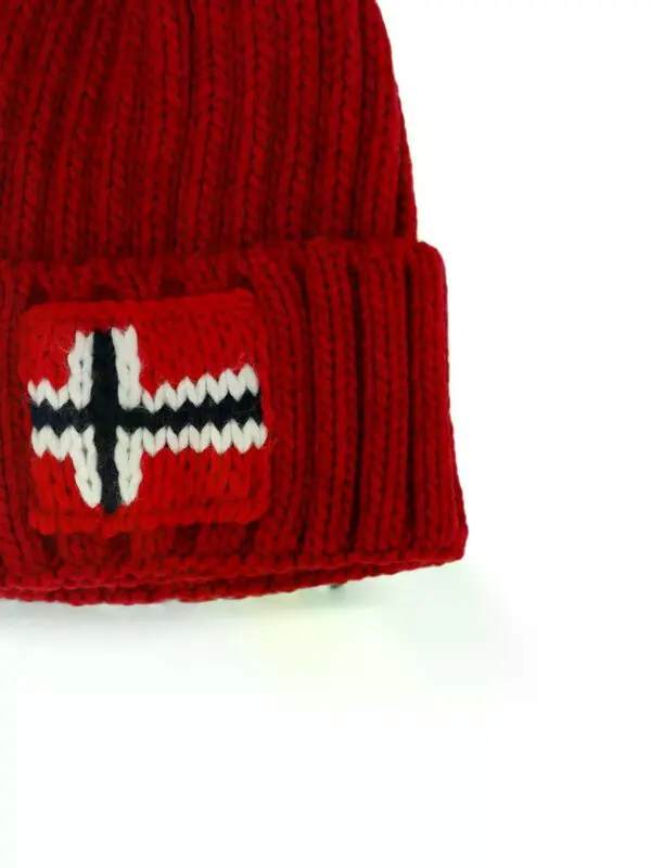 NAPAPIJRI Semiury Pompom-detail Beanie Hat